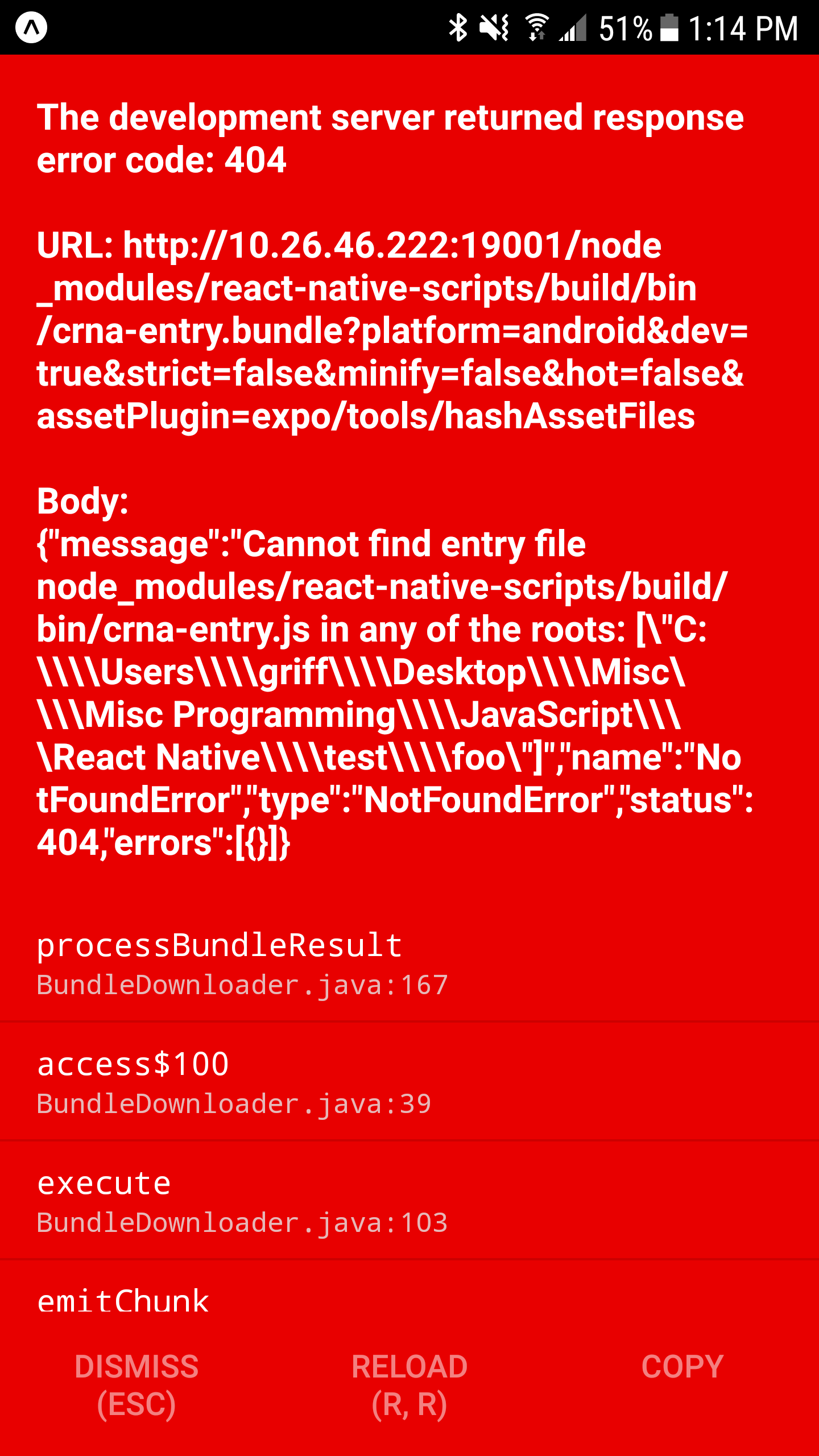 New project with CRNA cannot find entry file · Issue #402 · expo/create-react-native-app · GitHub
