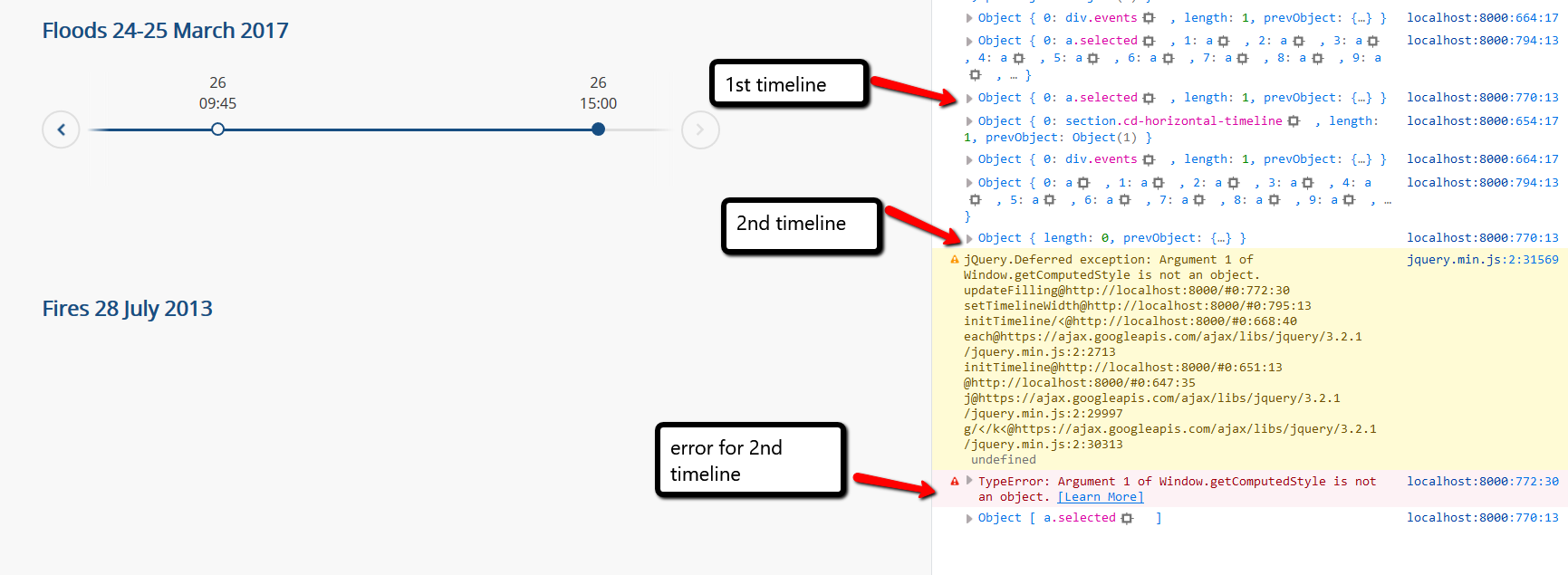 Multiple Timelines on same page! · Issue #10 · codyhouse/horizontal ...