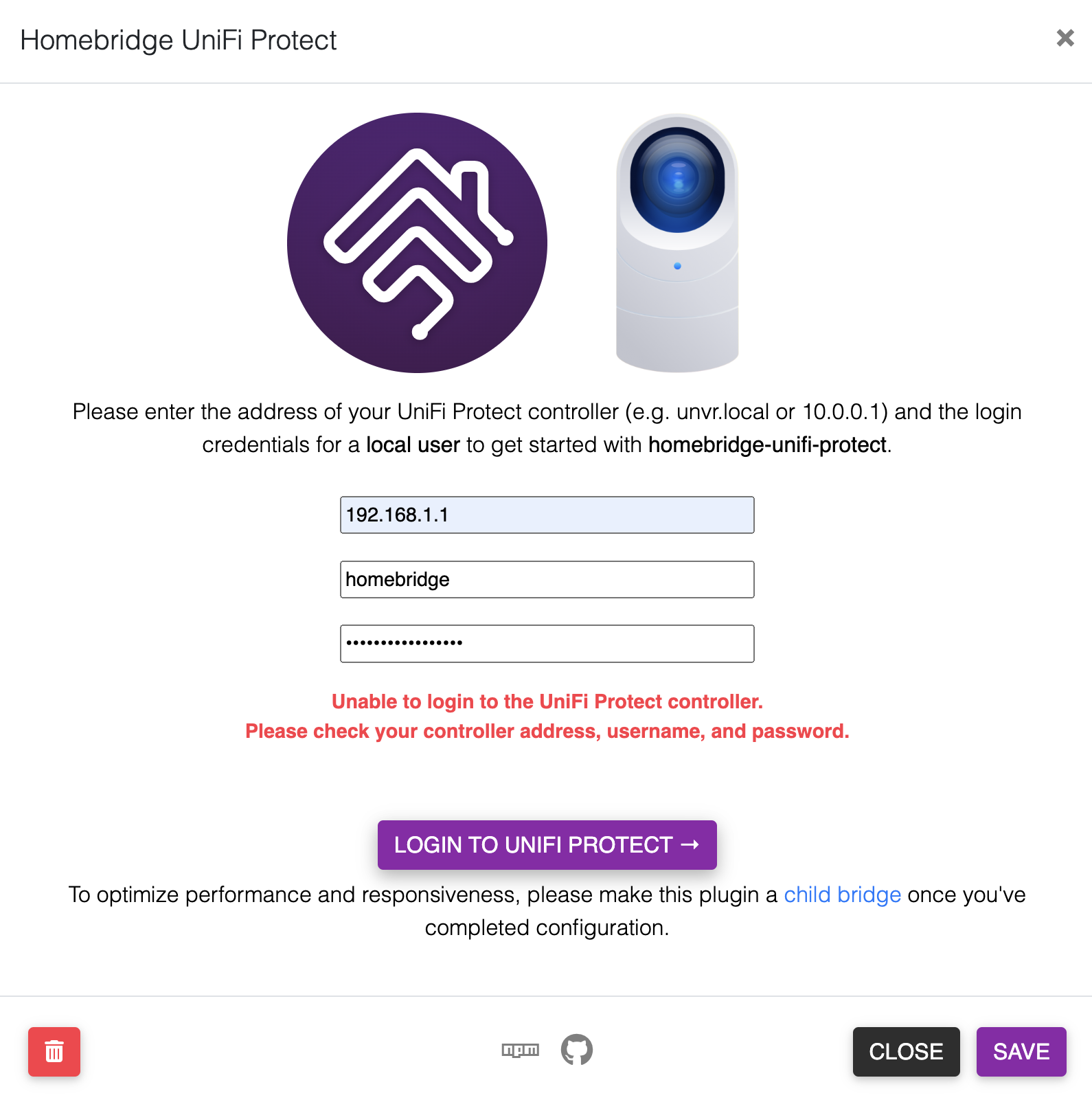 Unable to login into controller from homebridge error · Issue #1015 ...