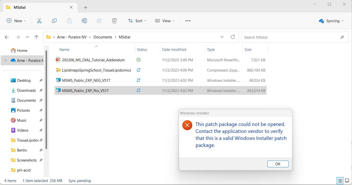 Installation problem database authentic standards · Issue #254 · systemsomicslab/MsdialWorkbench ...