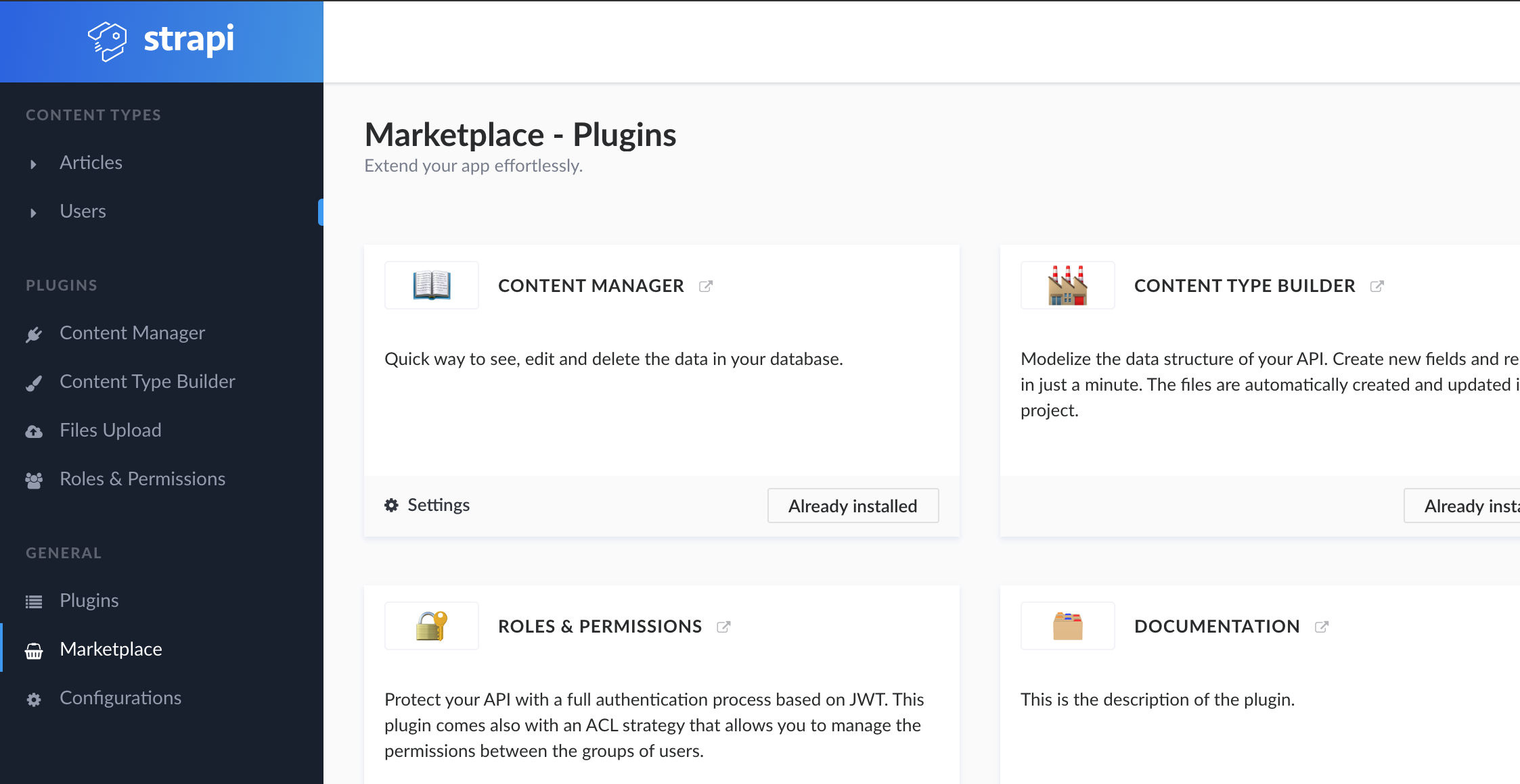 Clicking on Content Manager's Settings button in the PluginCard breaks ...