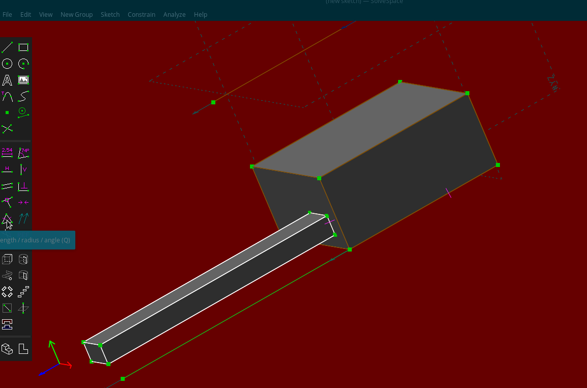 Constraint on the Extrusion Length · Issue #1358 · solvespace/solvespace · GitHub
