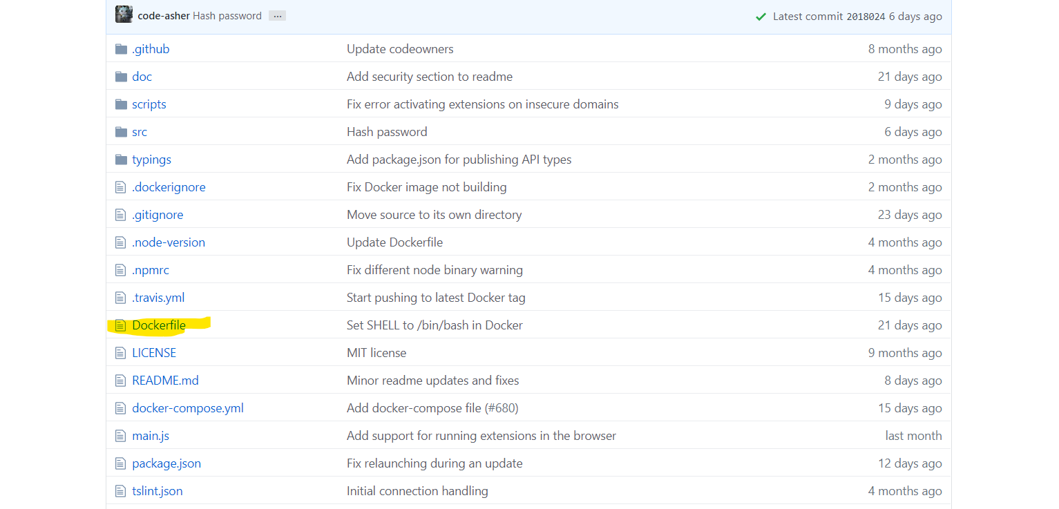 Where is the dockerFile located? · Issue #1167 · coder/code-server · GitHub