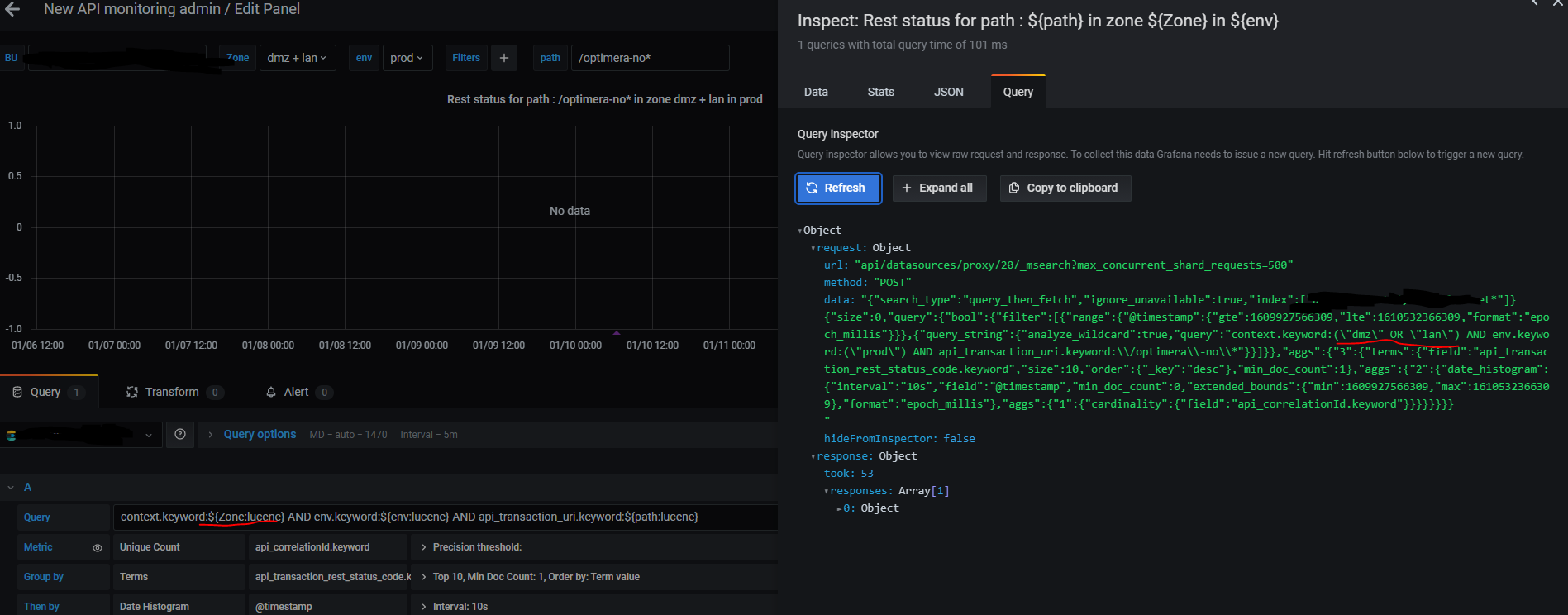 [bug] Template Variables Error When Data Contains Chars That Are Escaped By Grafana · Issue