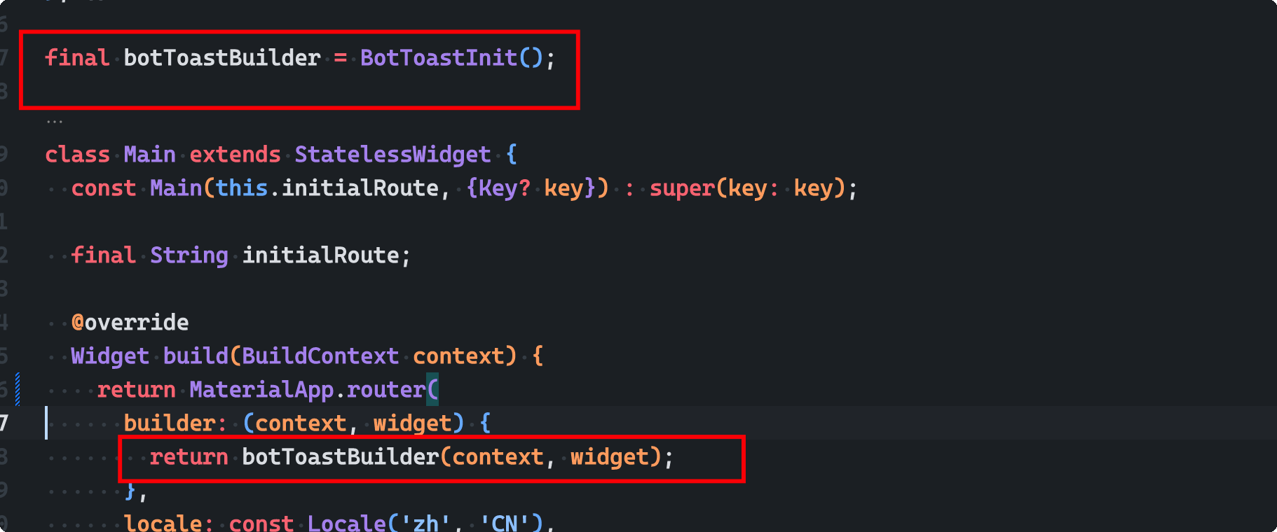 How to use it with MaterialApp.router constructor · Issue #129 · MMMzq/bot_toast · GitHub