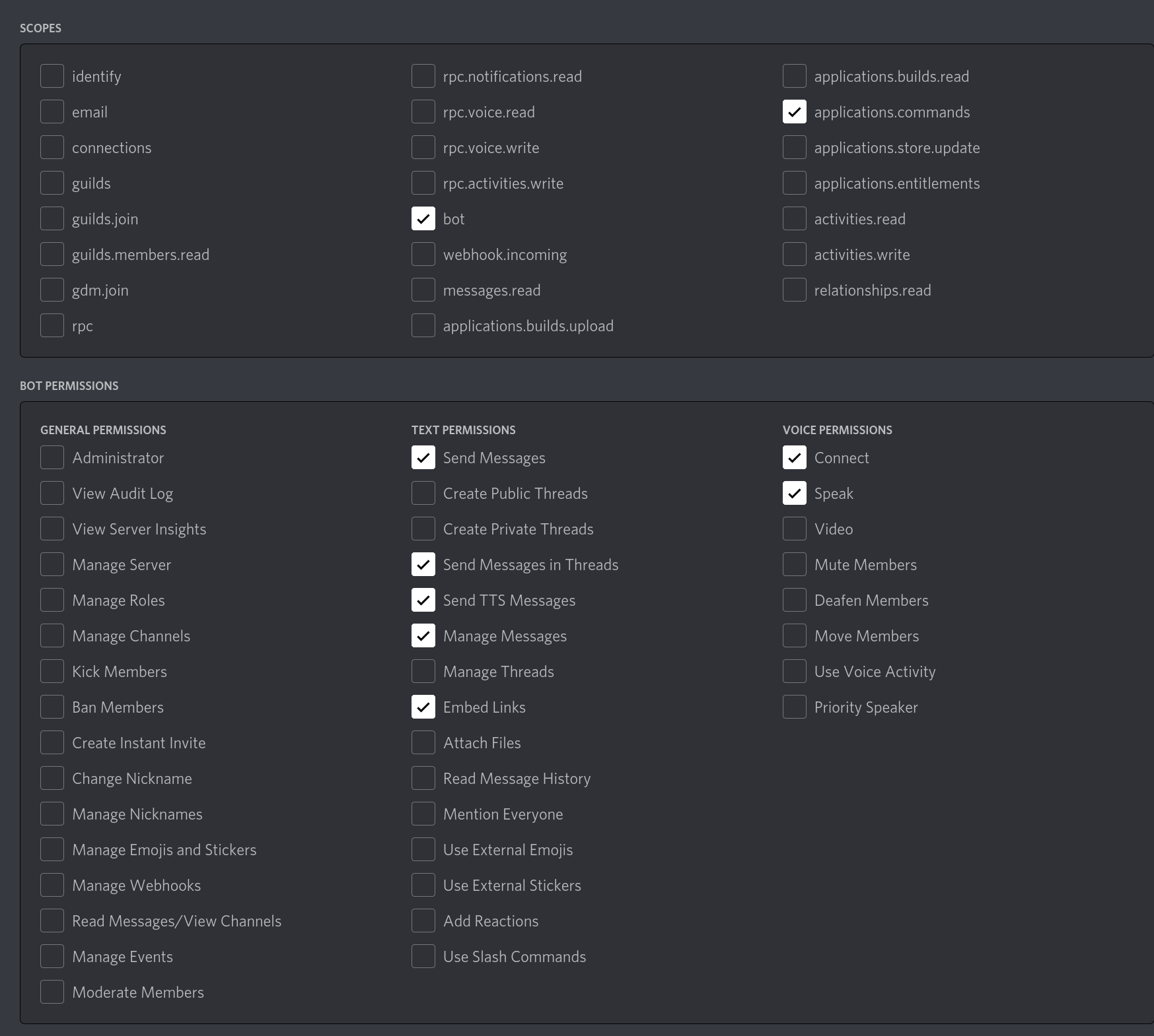 What are the minimum permissions? · Issue #158 · TannerGabriel/discord-bot · GitHub