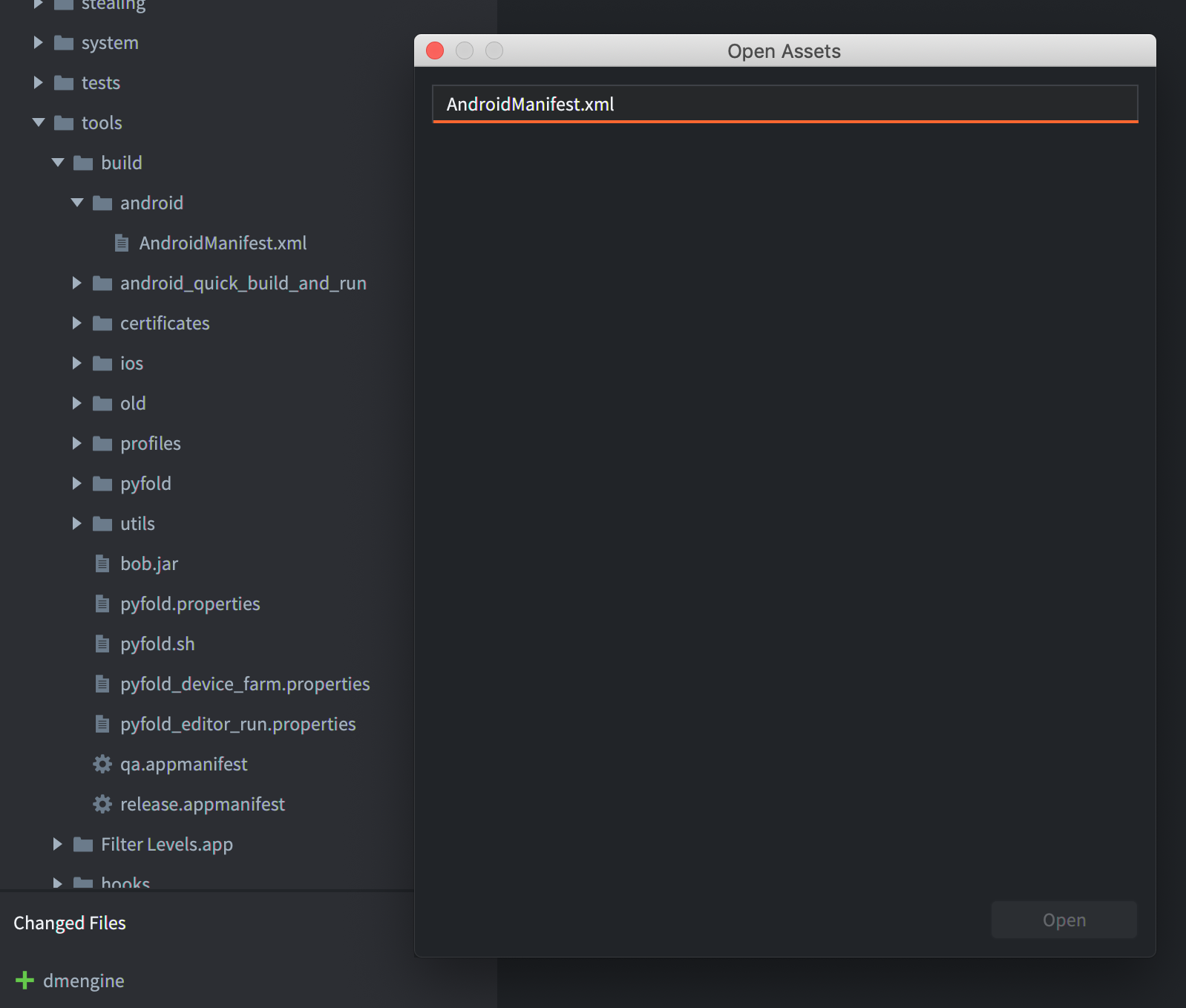 Unknown resources are excluded from the Open Assets dialog · Issue #2434 · defold/editor2-issues ...