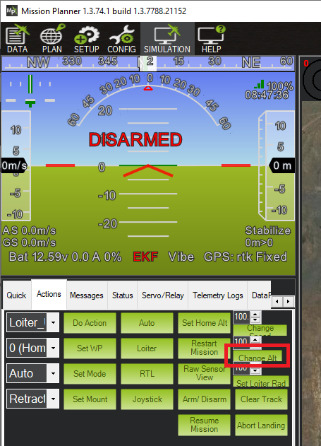 Remove "Change Alt" button for Copter and Rover · Issue #2612 · ArduPilot/MissionPlanner · GitHub