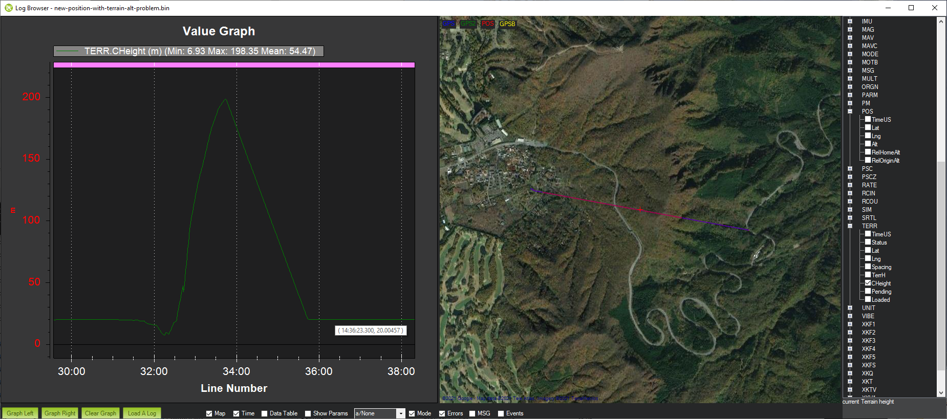 Copter-4.1: terrain following in Auto may hit terrain (or fly too high ...
