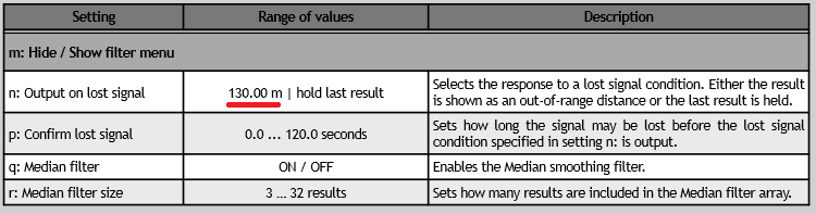 AP_RangeFinder: handle lightware SF11 output of 130m on loss of signal ...