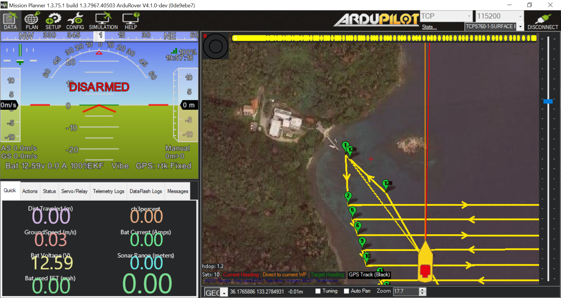 Data page shows a boat, Plan page shows a copter · Issue #2704 · ArduPilot/MissionPlanner · GitHub