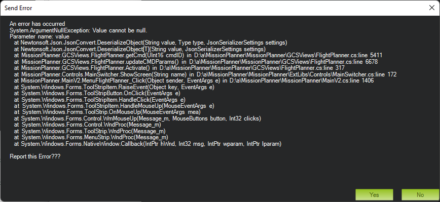 Plan: unhandled exception when UNKNOWN mission command present · Issue #2870 · ArduPilot ...