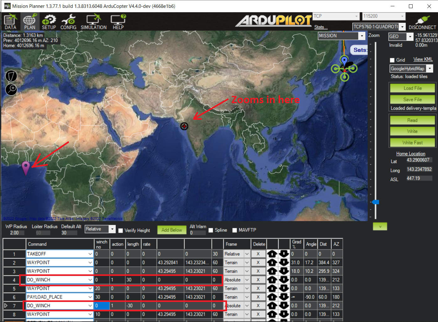Plan: DO_WINCH creates purple markers on map · Issue #2962 · ArduPilot ...