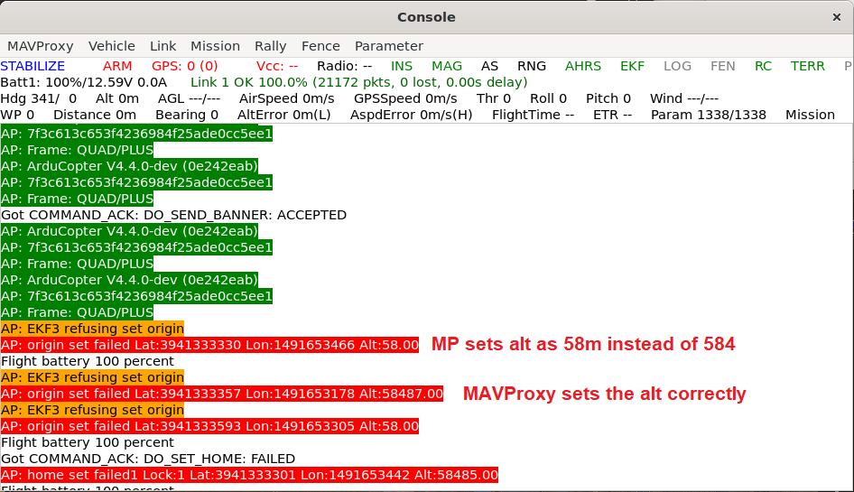 Data: Set EKF Origin Here scales altitude incorrectly · Issue #3083 · ArduPilot/MissionPlanner ...