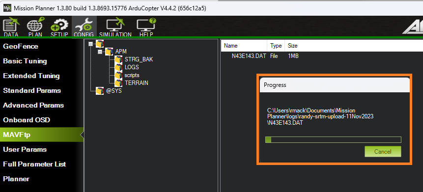 MAVFTP extremely slow · Issue #3229 · ArduPilot/MissionPlanner · GitHub