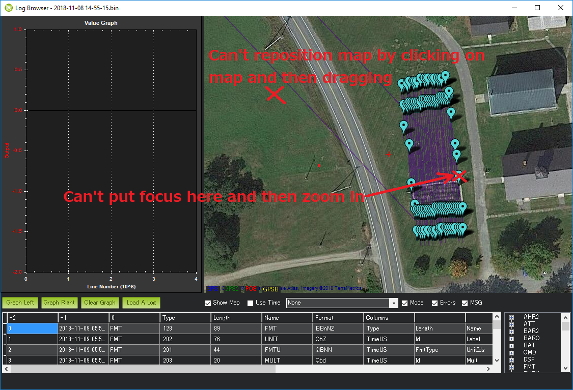 DataFlash log viewing map zoom and reposition are a bit difficult to use · Issue #1987 ...