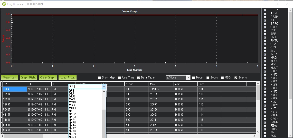 DataFlash viewer's message filter requires user to specifically select message · Issue #2178 ...