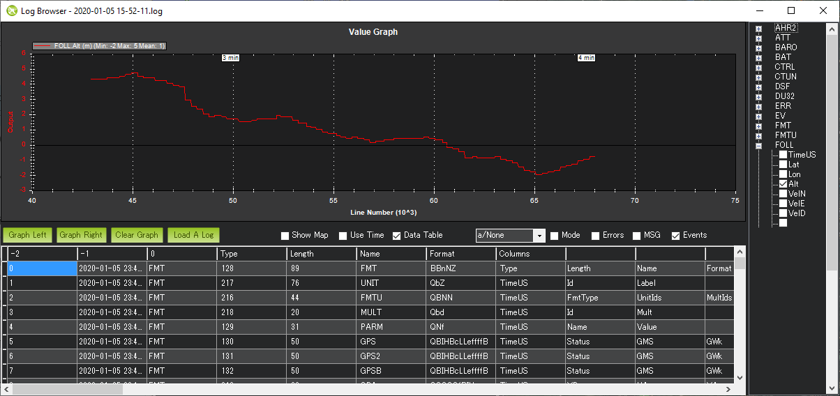 Log Browser FOLL.Alt scaling error · Issue #2293 · ArduPilot/MissionPlanner · GitHub