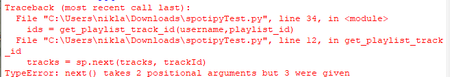 How to get more than 100 track ids on using spotipy? · Issue #322 · spotipy-dev/spotipy · GitHub