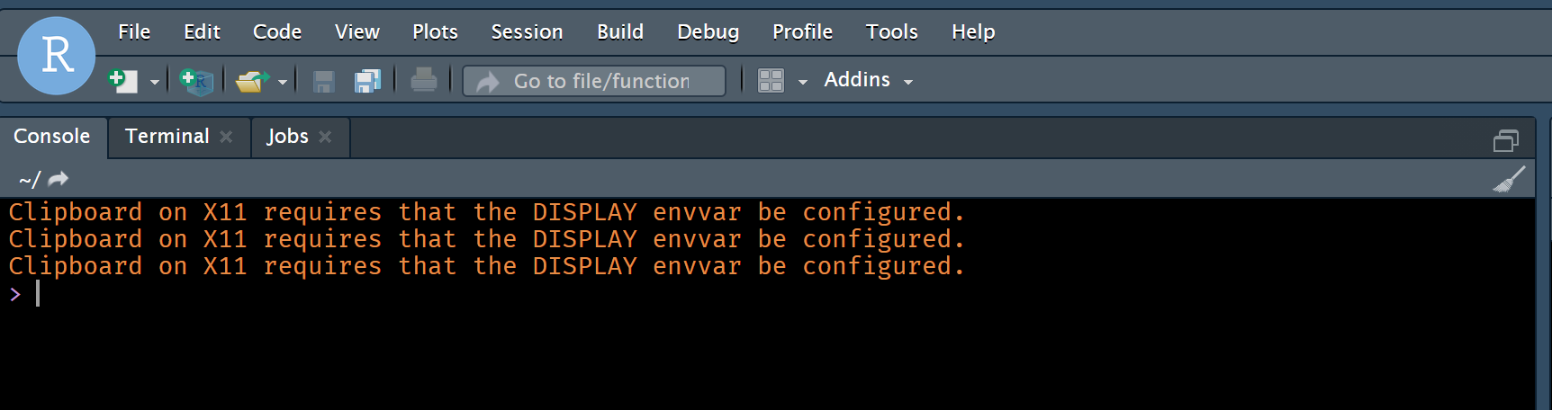 Issue with persistent output messages left in the console · Issue #8488 · rstudio/rstudio · GitHub