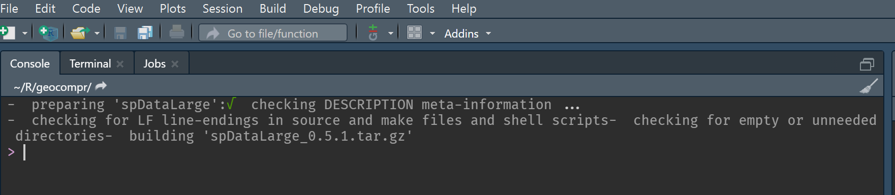 Issue with persistent output messages left in the console · Issue #8488 · rstudio/rstudio · GitHub