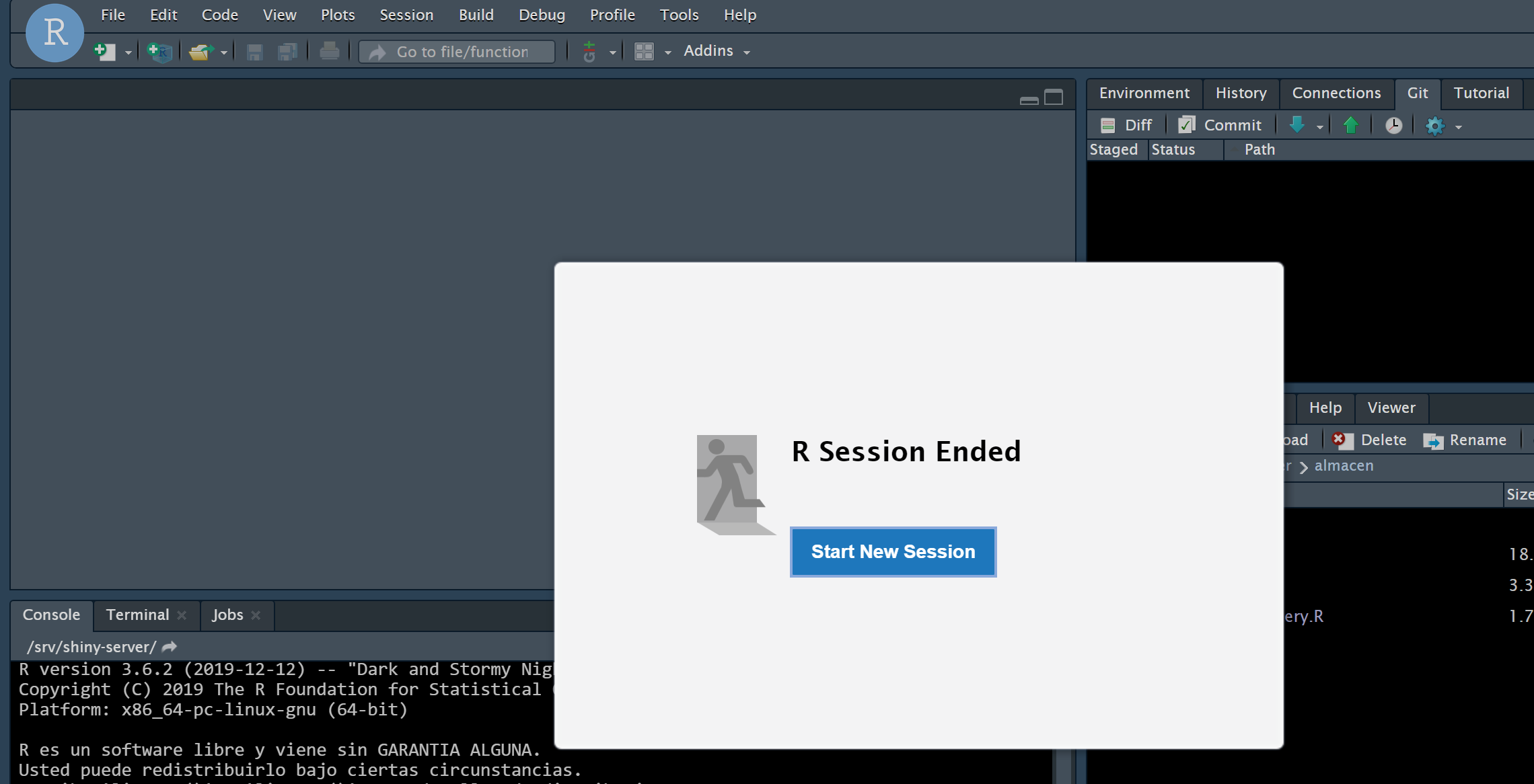 Error opening file on a proyect located at /srv/shiny-server · Issue ...