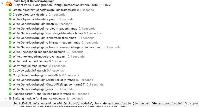 bug: v4 plugin builds ok, but build in app fails, 'some features only available in IOS 15 or ...