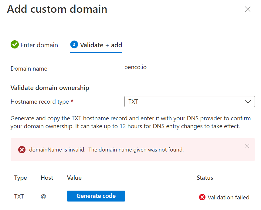 Impossible to set up an apex domain via the portal · Issue #880 · Azure ...