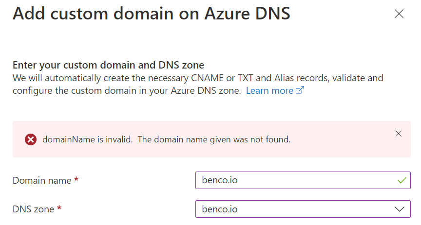 Impossible to set up an apex domain via the portal · Issue #880 · Azure/static-web-apps · GitHub