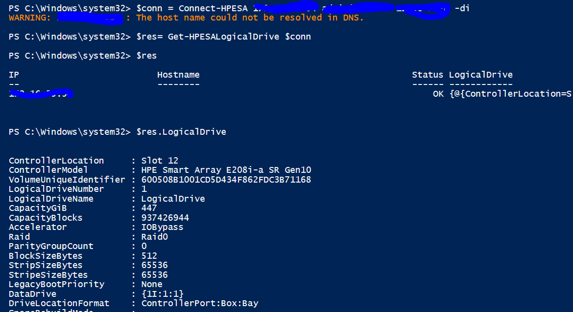No SmartArray controller found, using E208i · Issue #55 · HewlettPackard/PowerShell-ProLiant-SDK ...