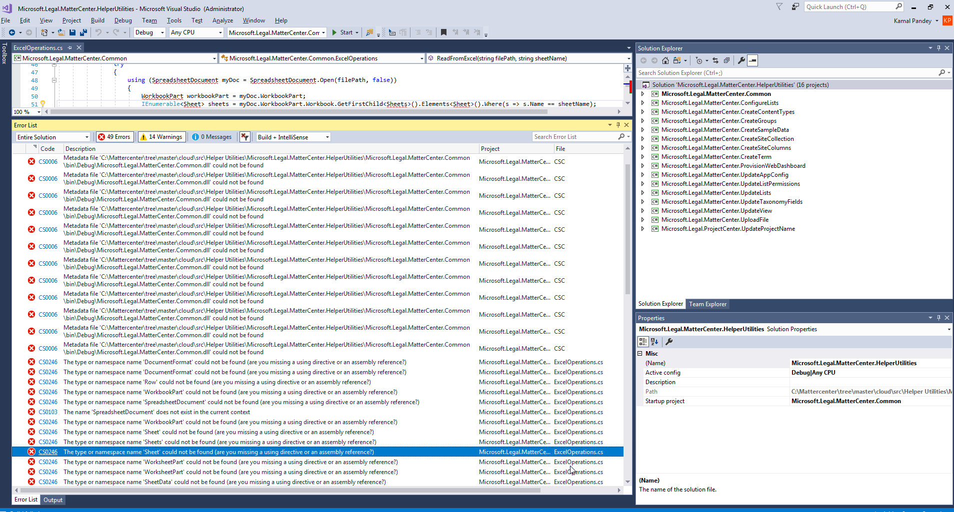 Solution Building Issue · Issue 823 · Microsoft Mattercenter · Github