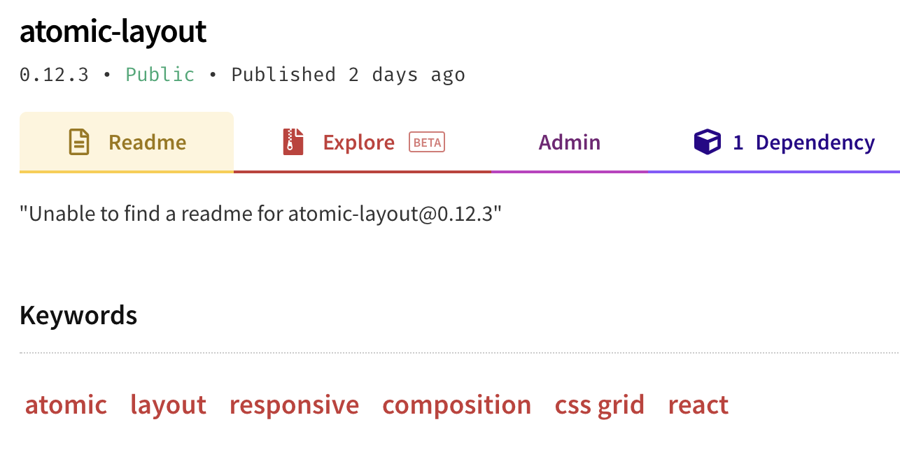 README is broken on NPM · Issue #277 · kettanaito/atomic-layout · GitHub