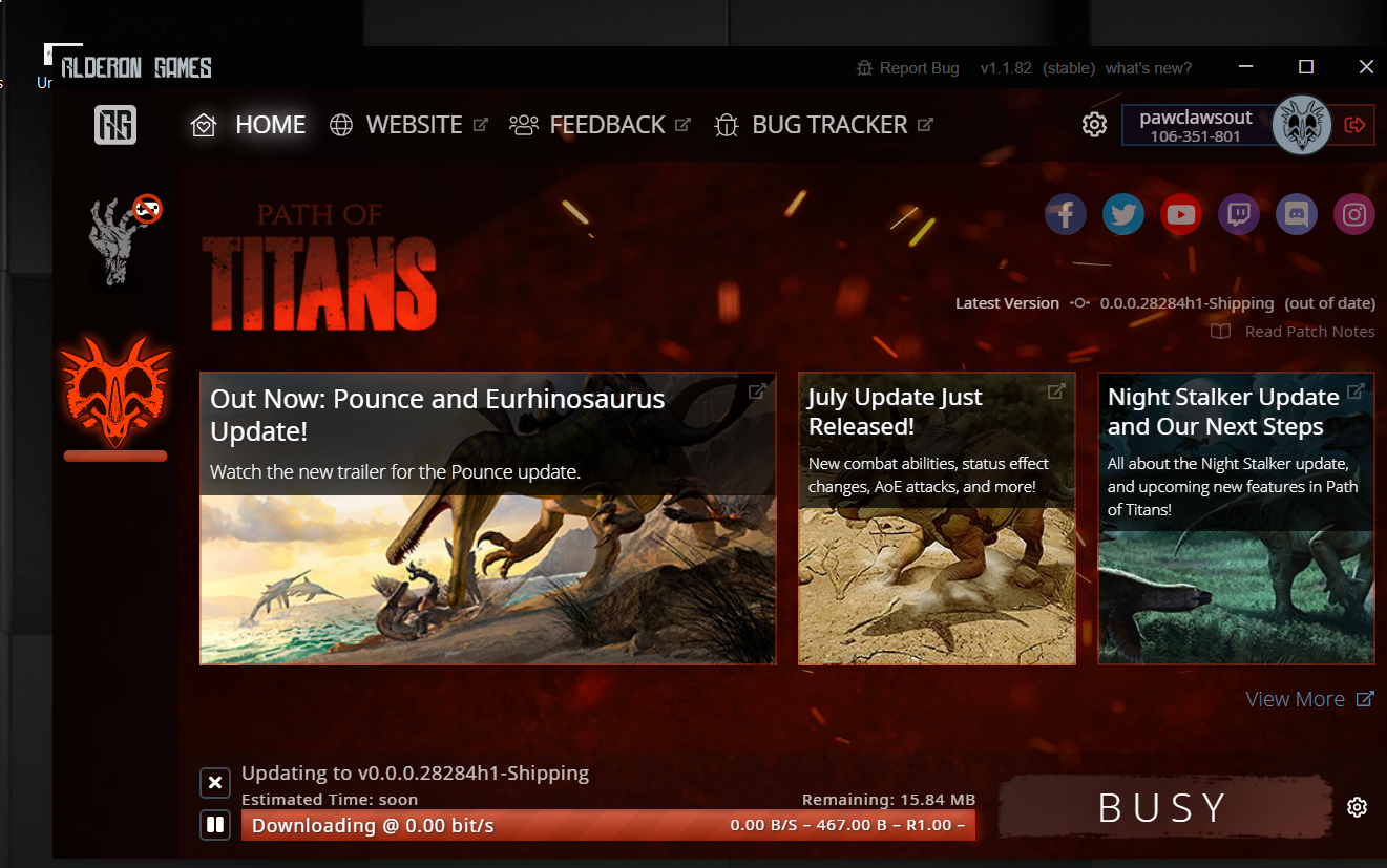 Cant Install New Update · Issue 12377 · Alderon Gamespathoftitans Bugs · Github