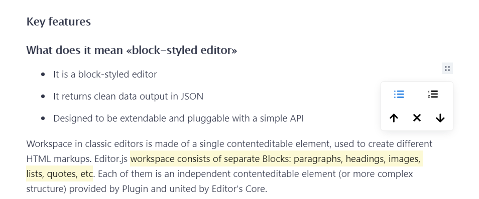 [Bug] Block highlight disappears when clicking up or down on a block · Issue #1483 · codex-team ...