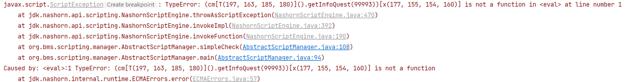 Obfuscated scripts run by Java Nashorn may return JavaScript String instead of Java String that ...