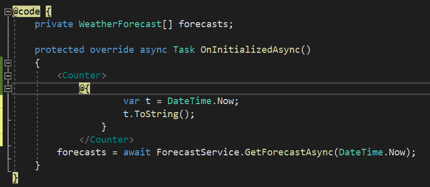 Deeply nested implicit C# brackets do not colorize in codespaces · Issue #4954 · dotnet/razor ...