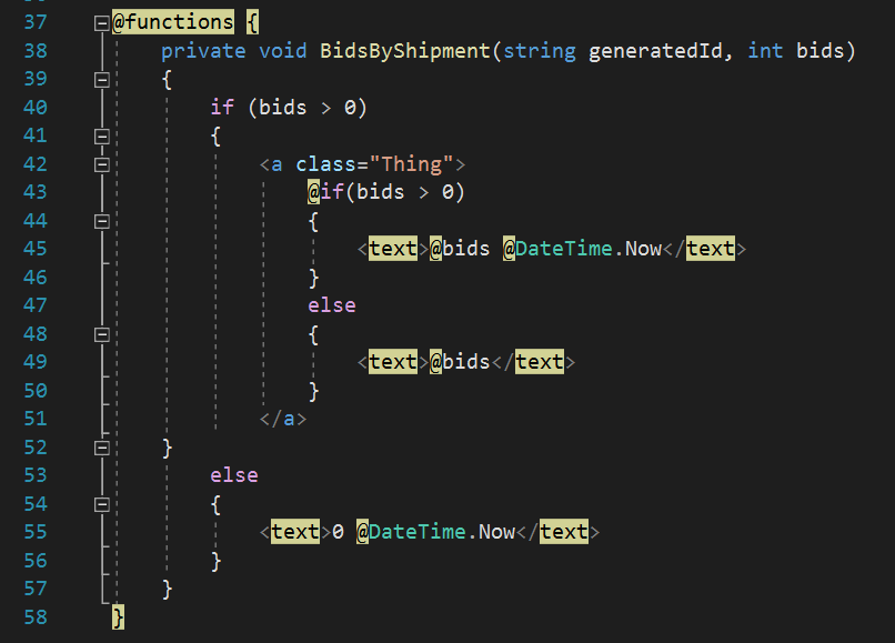 Nested tags are not colorized properly in new Razor editor · Issue #4960 · dotnet/razor · GitHub