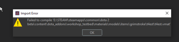 Workshop - Grimstroke import broken, cannot compile textures - darkreef ...