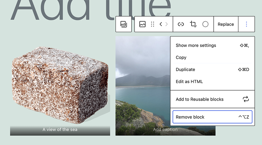 Remove Block Label Update To Include The Name Of The Block To Be Removed · Issue 34863