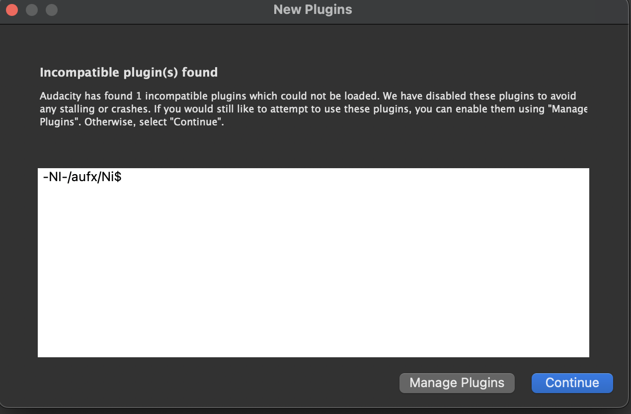 MacOS: Ominous "-NI-/aufx/Ni$" error message for Native Instruments users · Issue #5584 ...