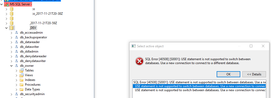 Mssql Azure Can Only Connect To Master Db · Issue 1638 · Dbeaver