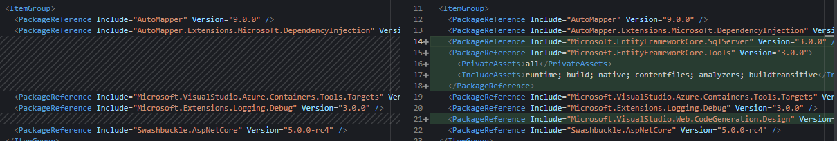 Scaffolding empty controller/view in VS 15.4.3 adds EF package references · Issue #652 · dotnet ...