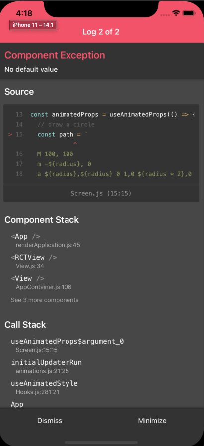 useAnimatedProps example broken · Issue #1397 · software-mansion/react-native-reanimated · GitHub