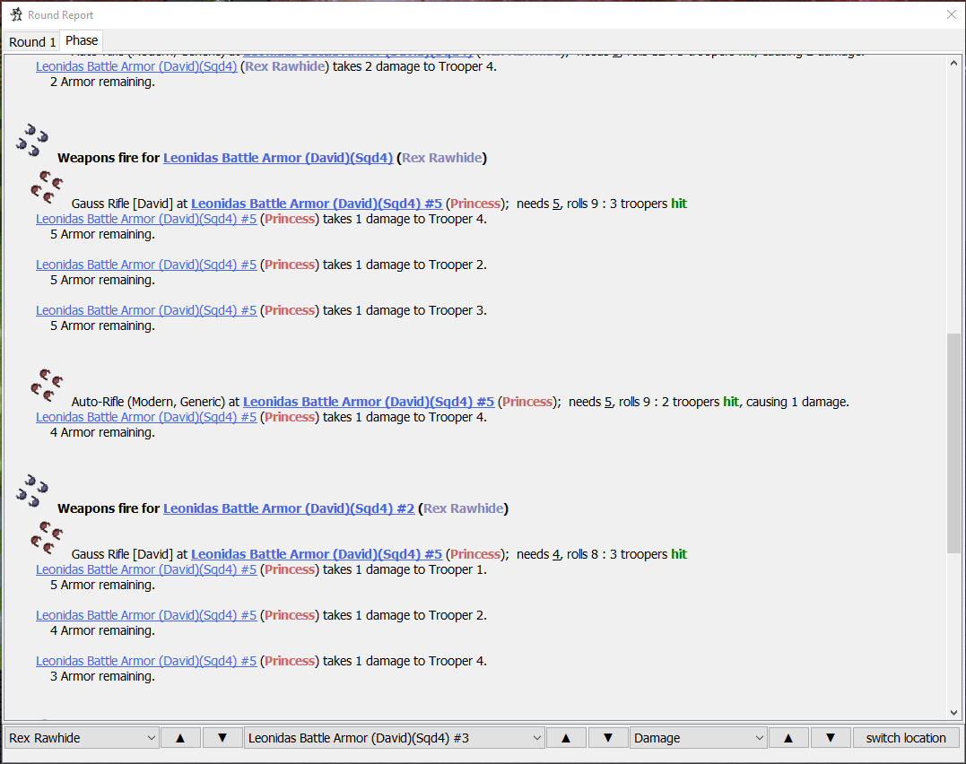 Bug in megamek 49.15, King david light gauss rifle not doing 1d6 damage when advanced rule ...