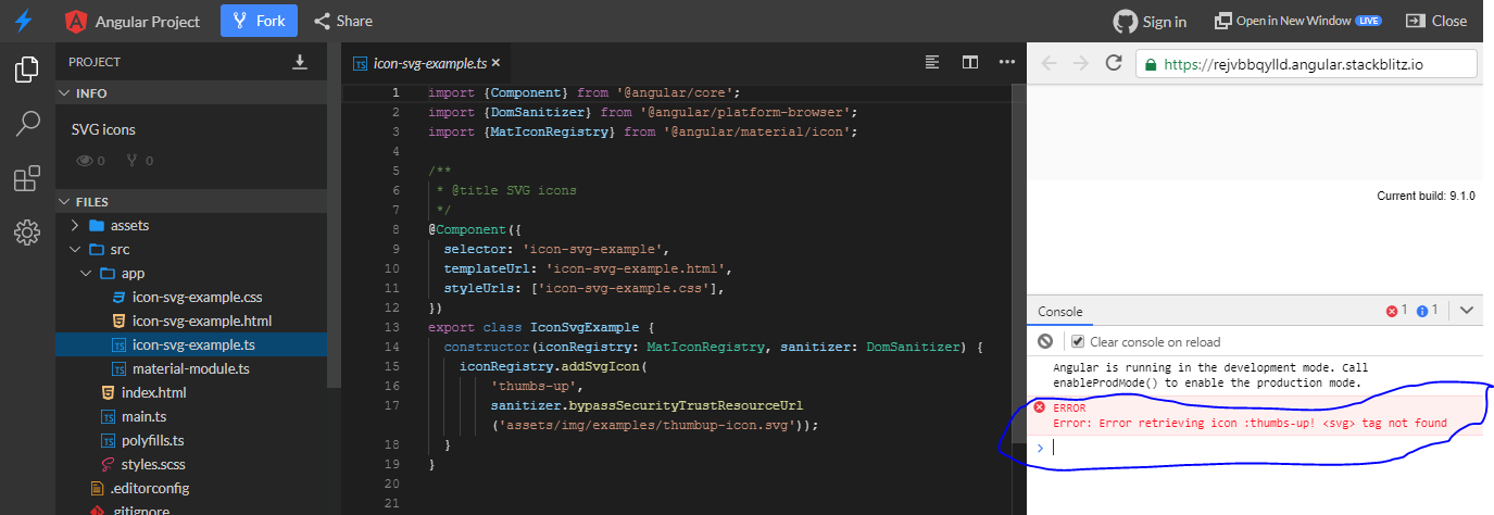 Unable to add Custom Icon using MatIconRegistry · Issue #18647 · angular/components · GitHub