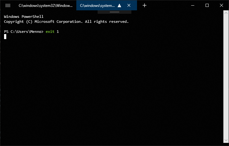Leave tabs open on error by mjs · Pull Request #357 · felixse/FluentTerminal · GitHub