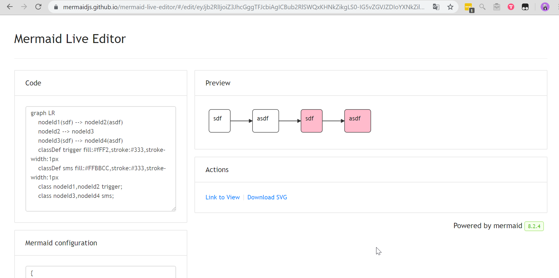 Don't render `classDef` construction of mermaid-syntax · Issue #1539 · benweet/stackedit · GitHub