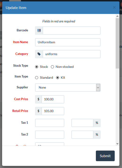 Cost applied on Kit Only related items in an Item Kit · Issue #1580 · opensourcepos ...