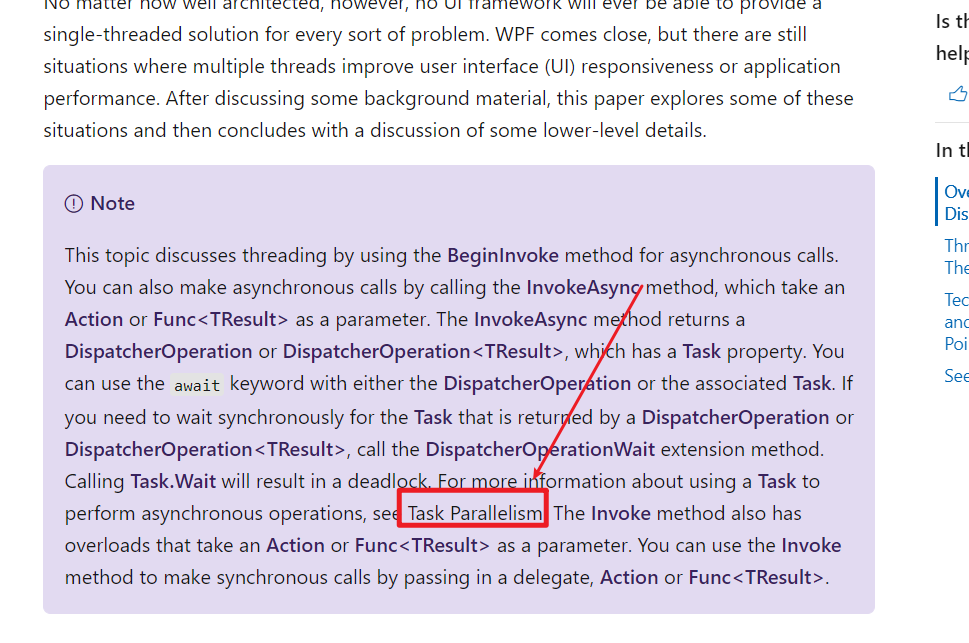 Link missing in Threading Model page · Issue #204 · dotnet/docs-desktop ...