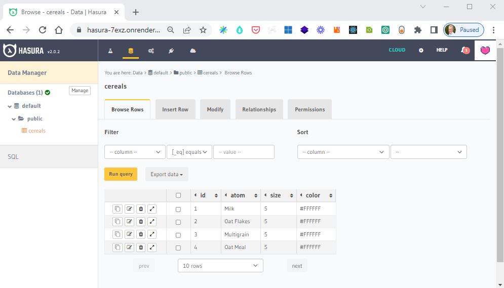Image Render Hasura Graphql 008 · Issue 8 · Vanheemstrasystems 6150